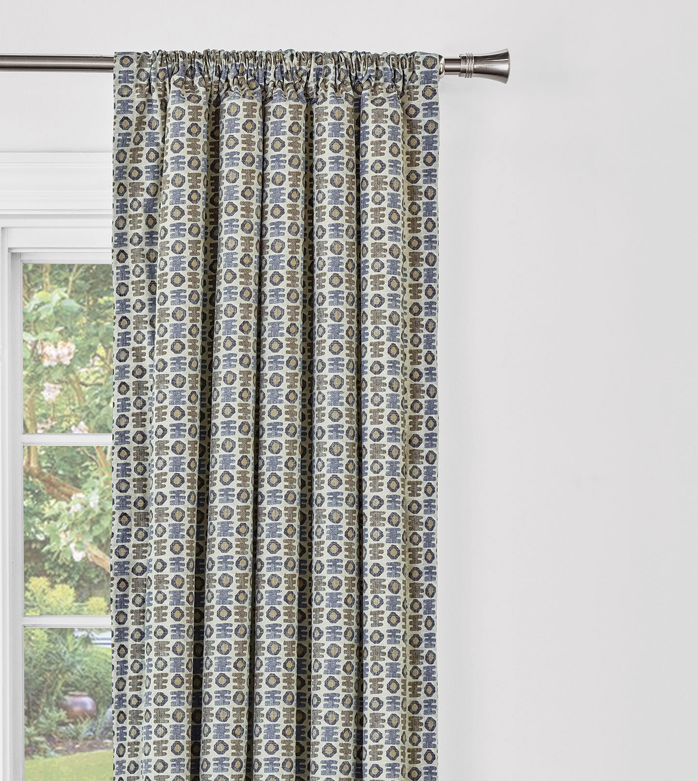 Kane Geometric Curtain Panel | Eastern Accents