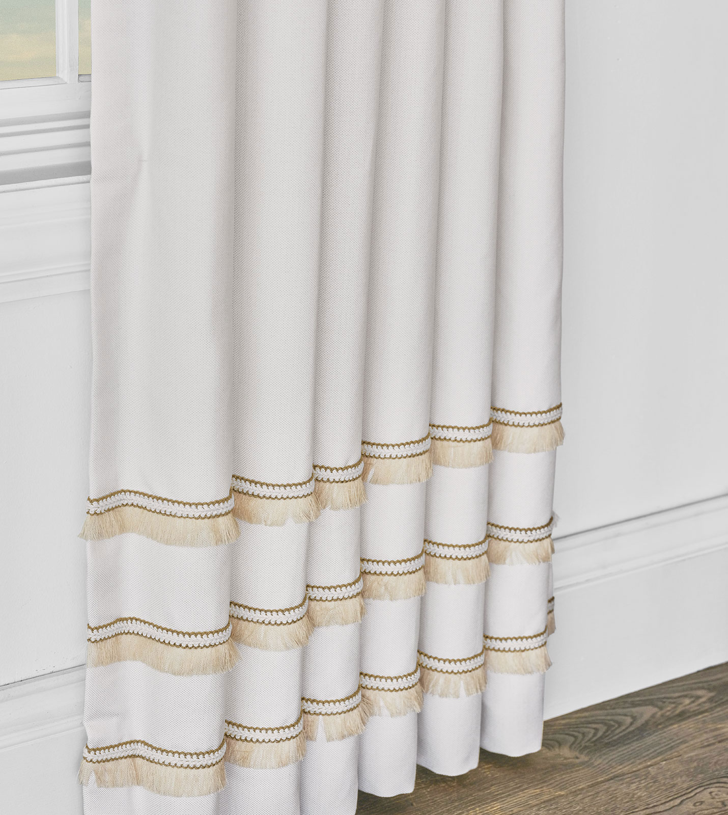 Wren Fringe Curtain Panel | Eastern Accents