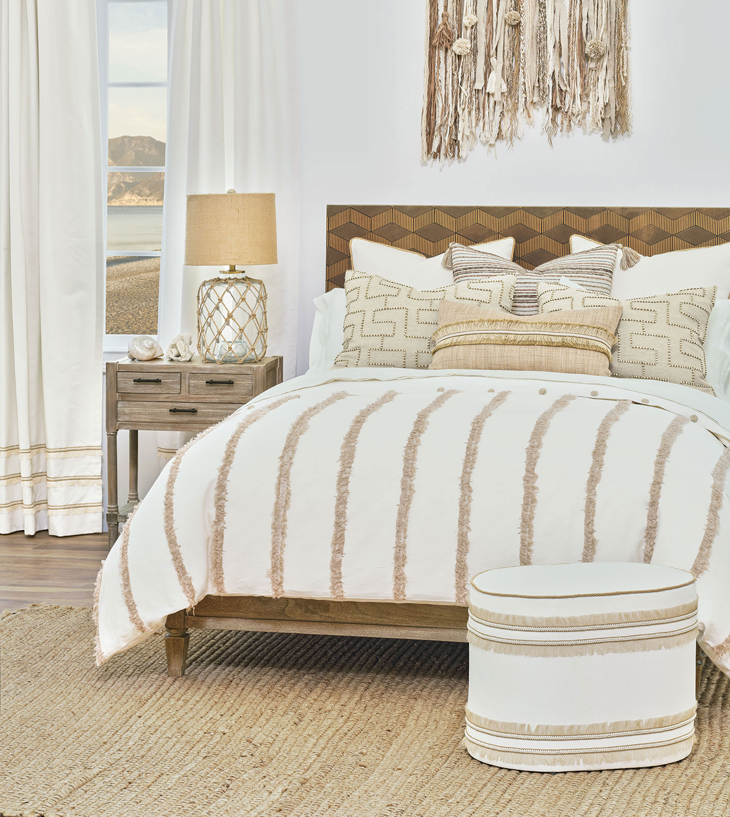 Wren Fringe Curtain Panel | Eastern Accents