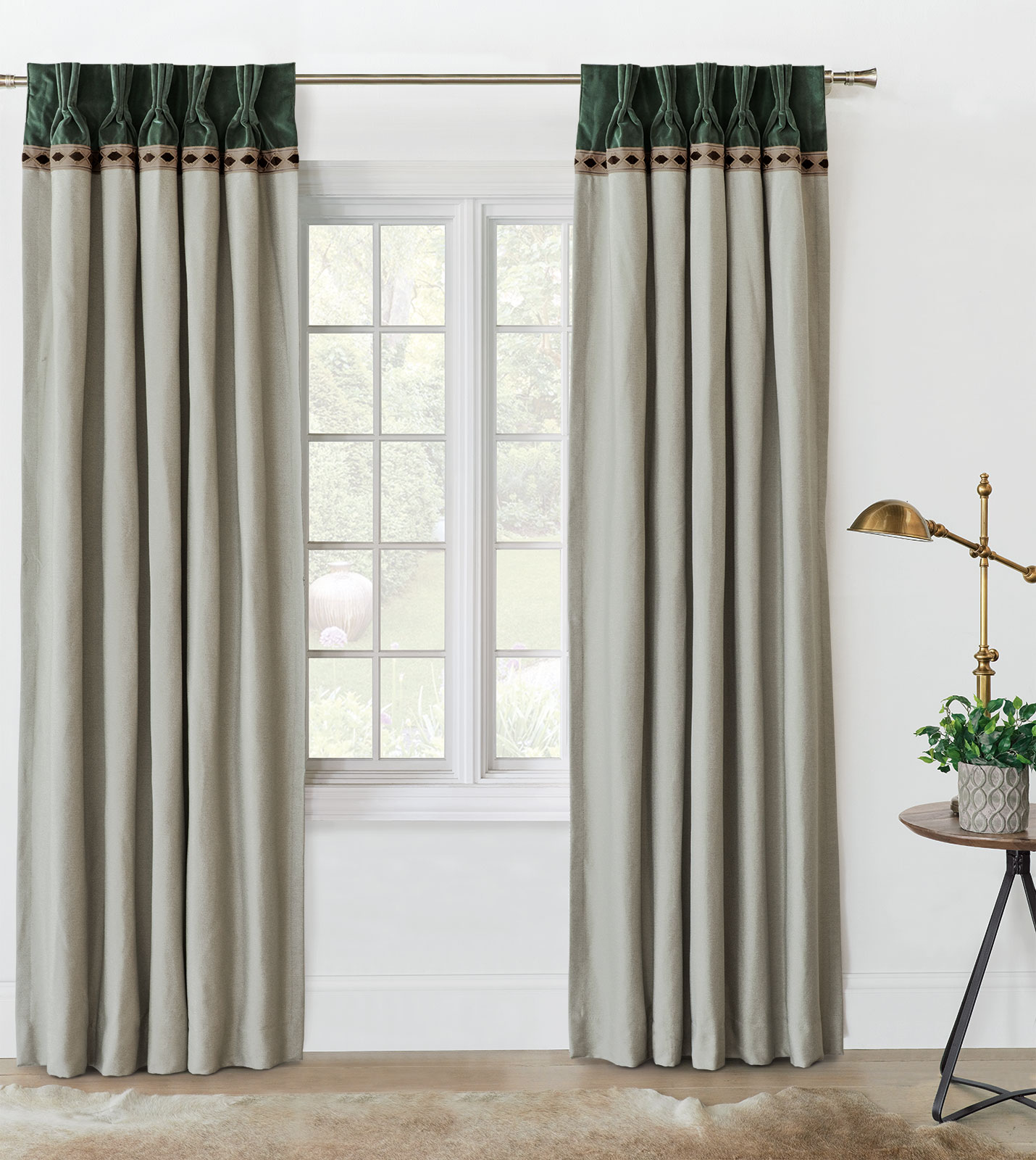 Steeplechaser Colorblock Curtain Panel | Eastern Accents