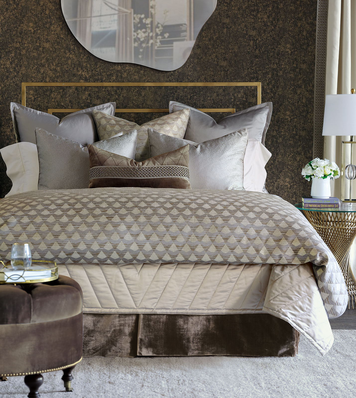 Silvio Chevron Coverlet | Eastern Accents