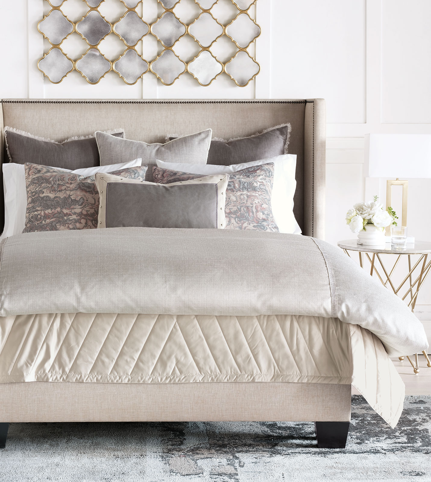 Silvio Chevron Coverlet | Eastern Accents