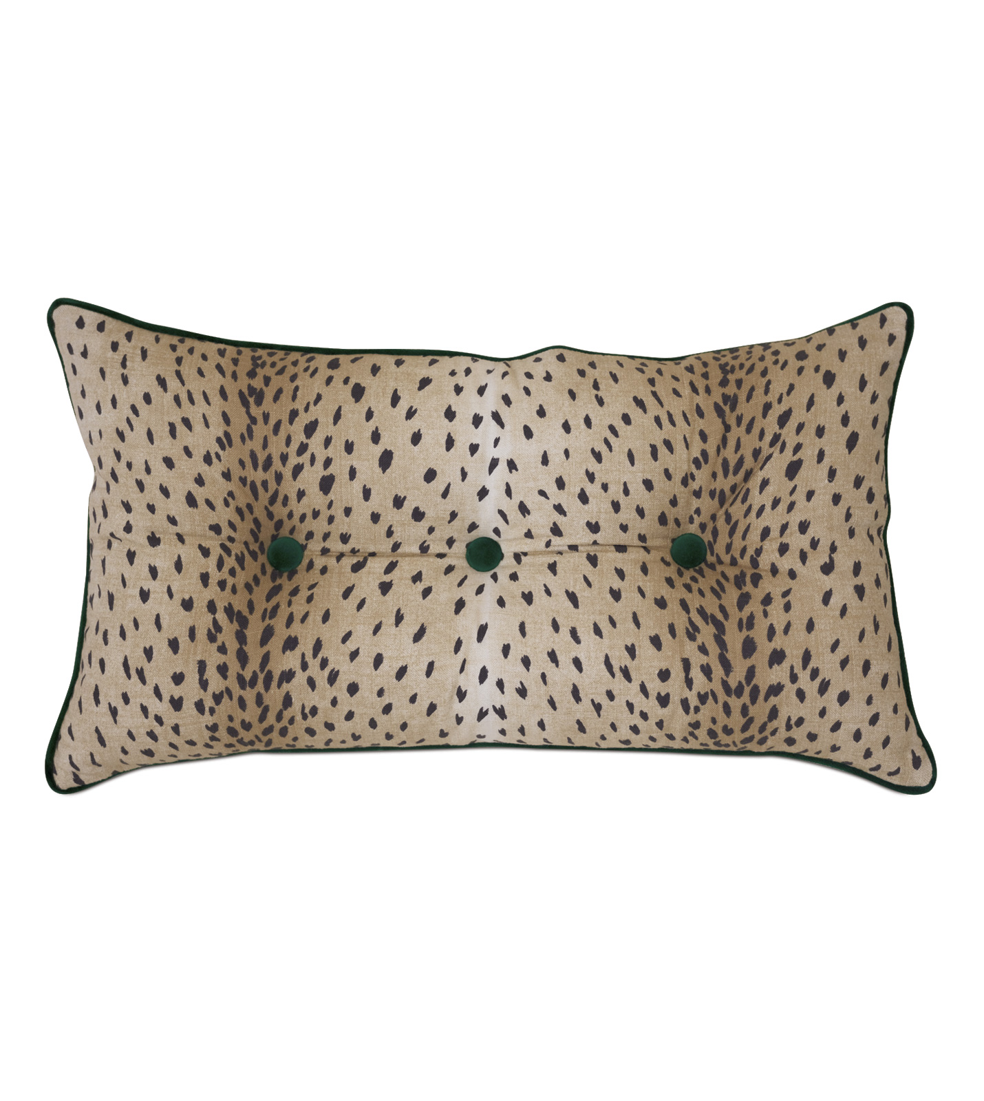 Sloane Button-tufted Bolster In Shamrock | Eastern Accents