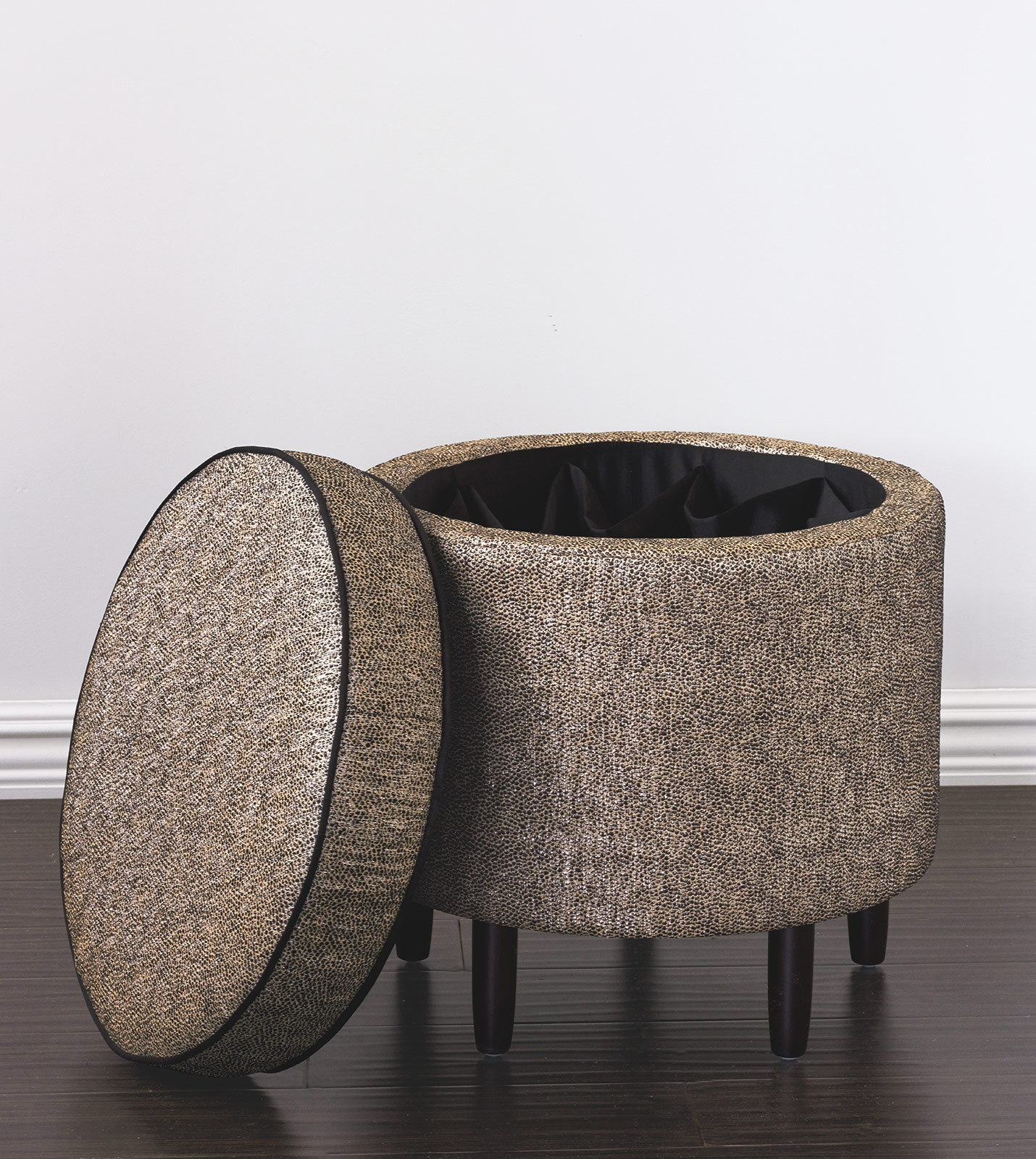 Roxanne Shoe Storage Ottoman | Eastern Accents