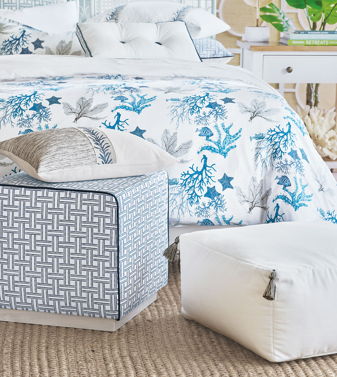 Vizcaya Platform Ottoman | Eastern Accents