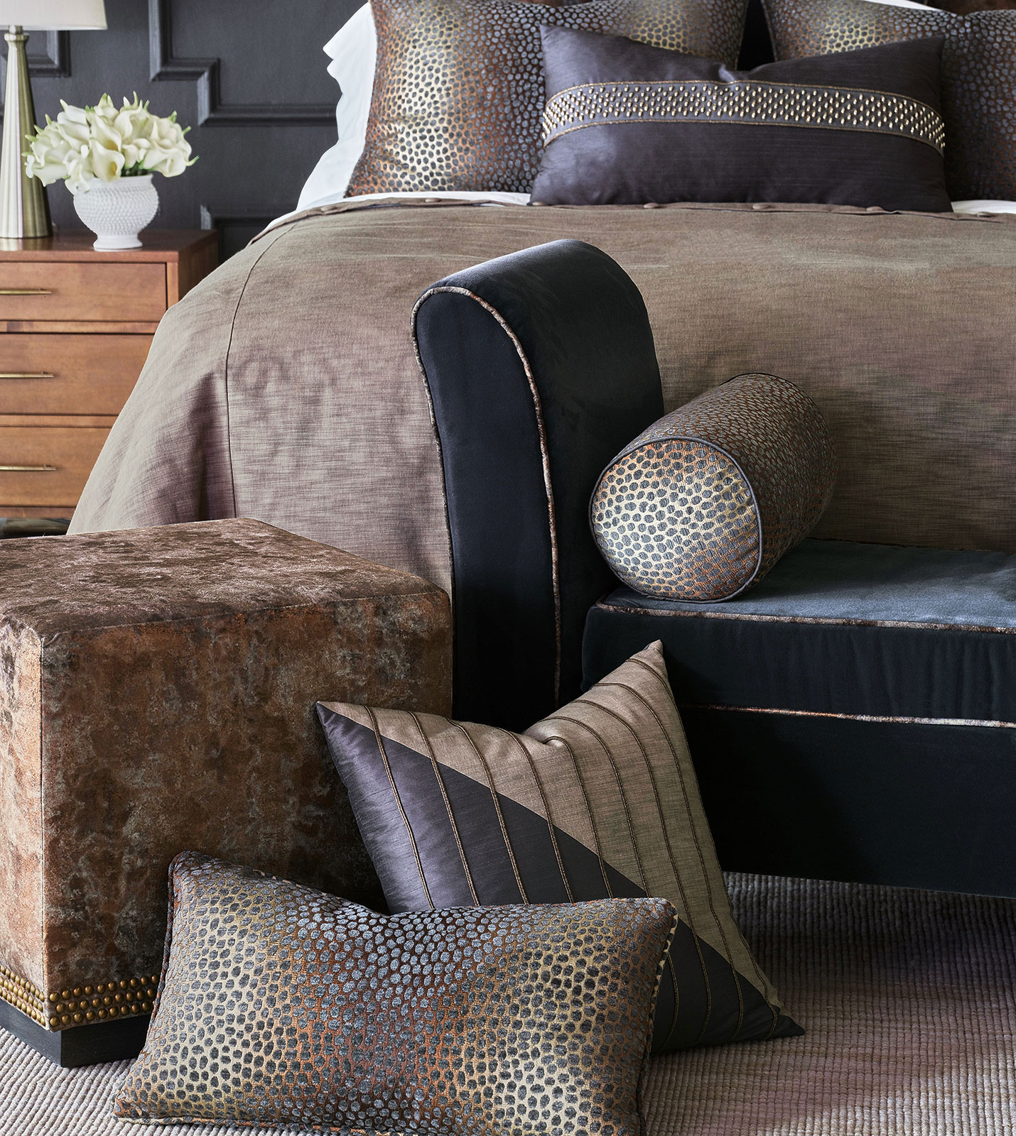 Priscilla Diagonal Decorative Pillow | Eastern Accents