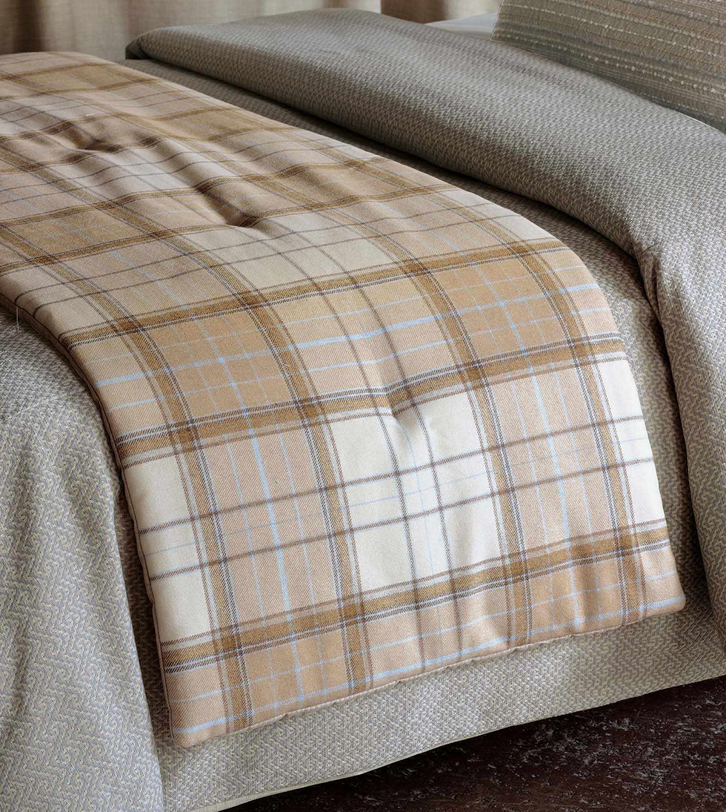 Aldrich Plaid Bed Scarf | Eastern Accents