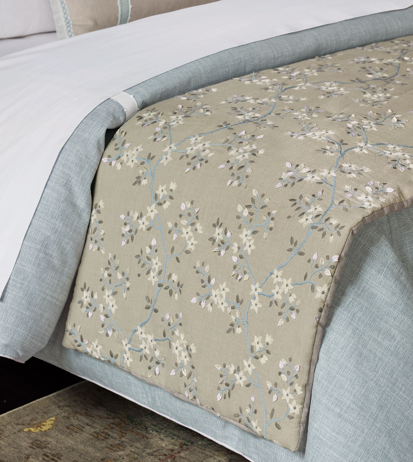 Amberlynn Embroidered Bed Scarf | Eastern Accents