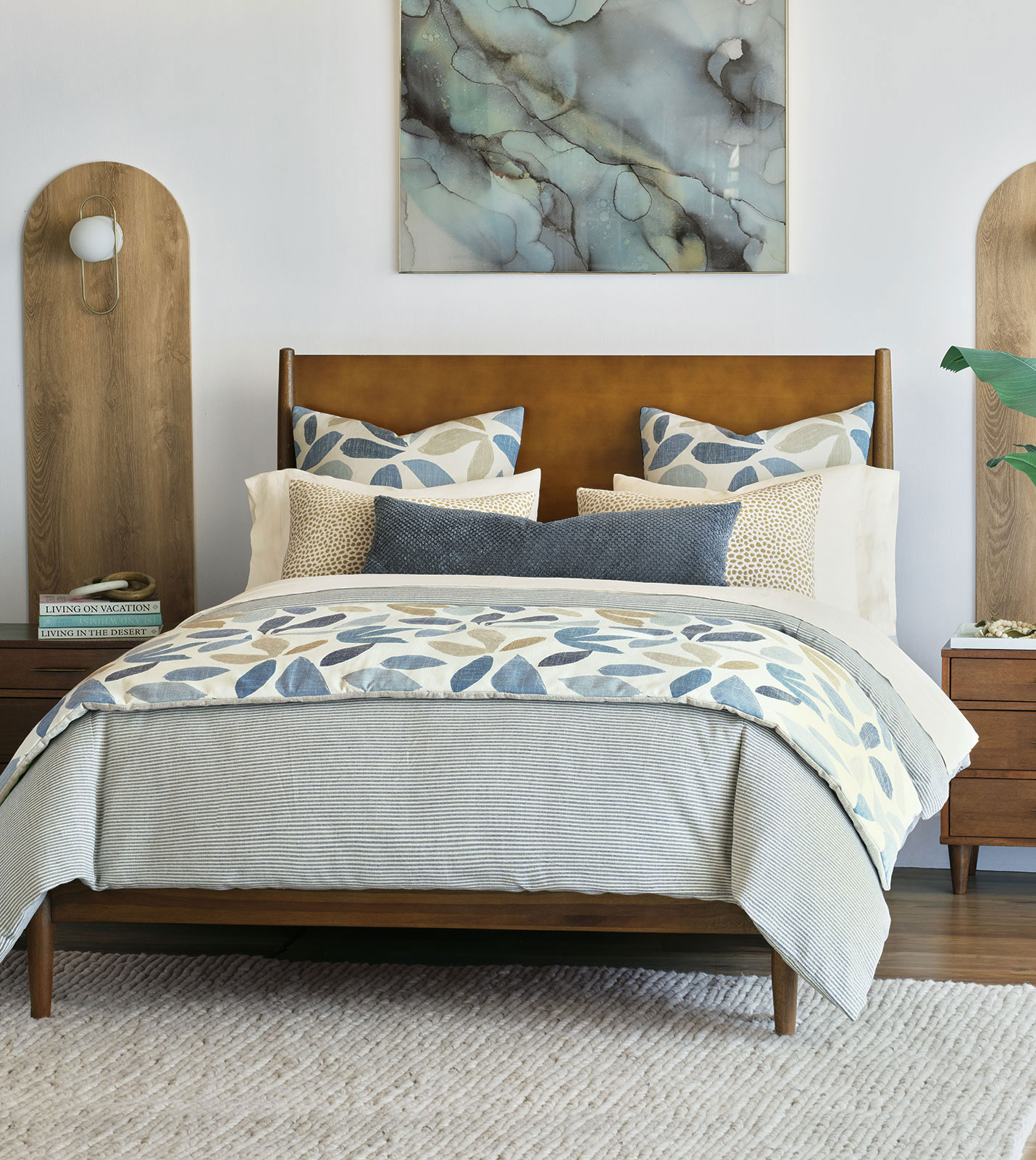 Mira Leaf Bed Scarf | Eastern Accents
