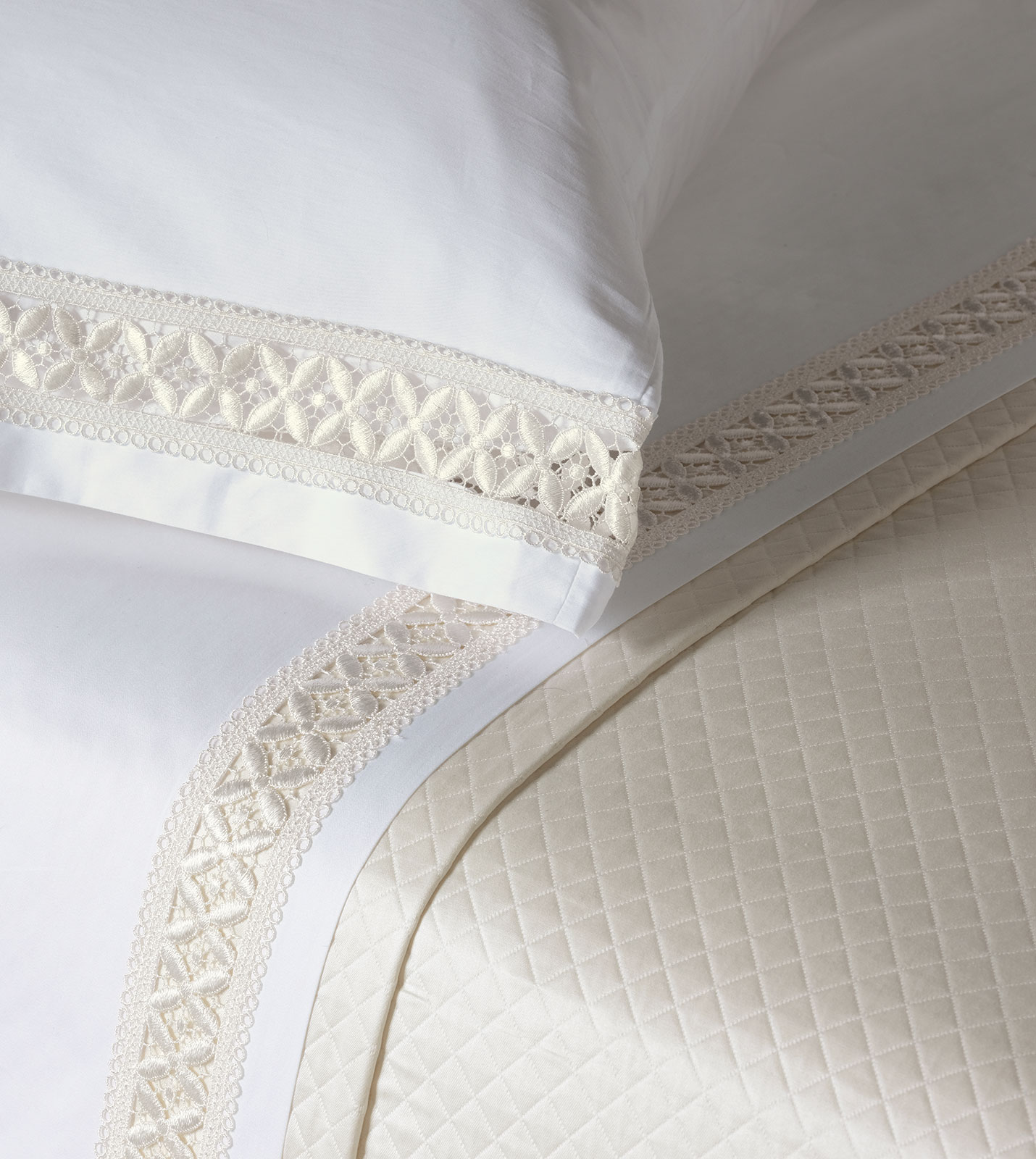 Juliet Lace Sheet Set In White/ivory | Eastern Accents