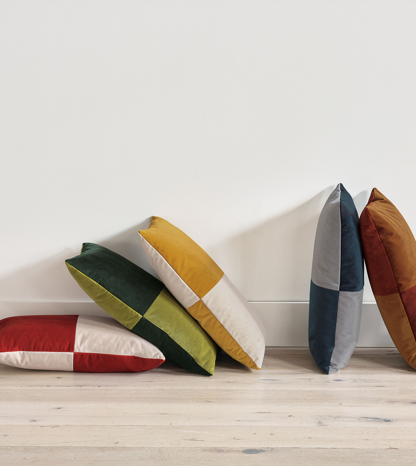 Uma Colorblock Decorative Pillow In Mustard | Eastern Accents