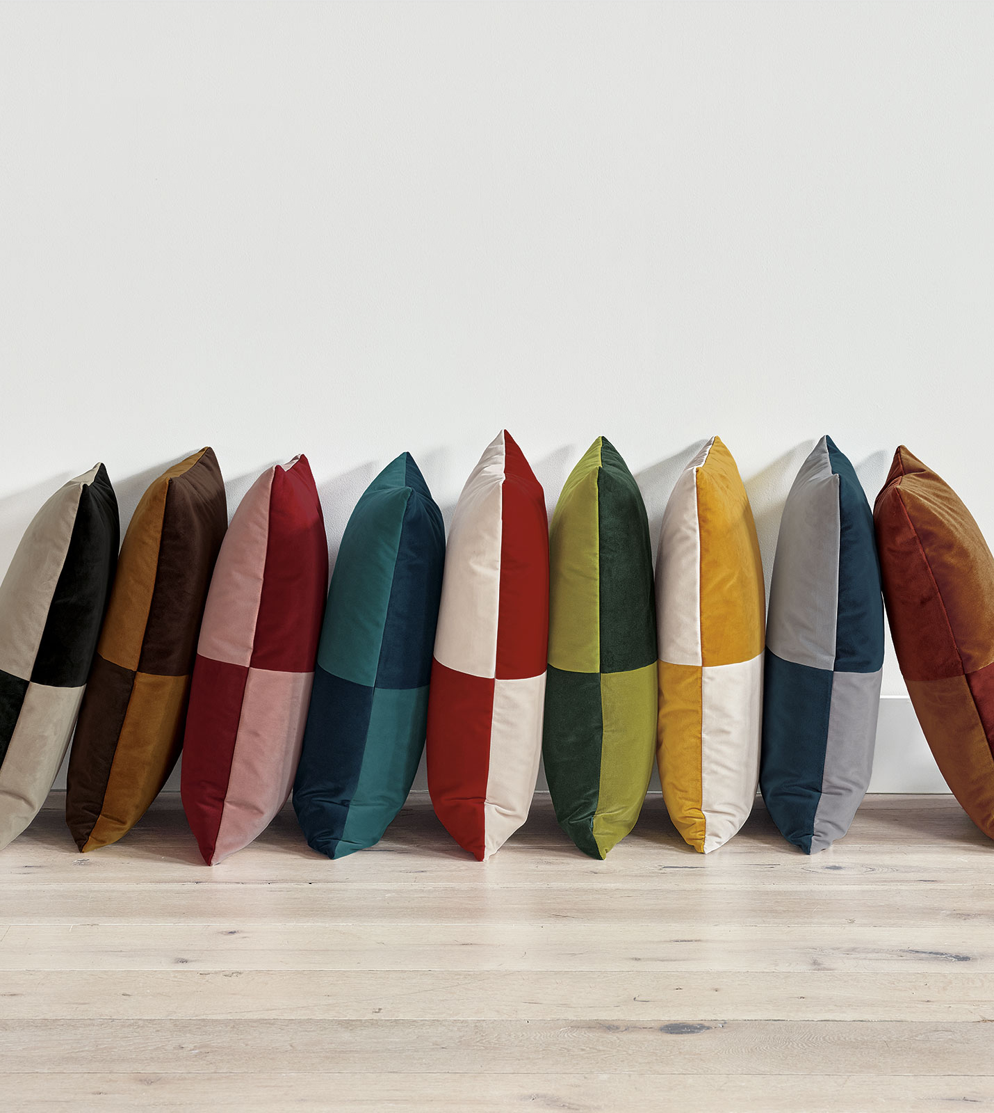 Uma Colorblock Decorative Pillow In Mustard | Eastern Accents