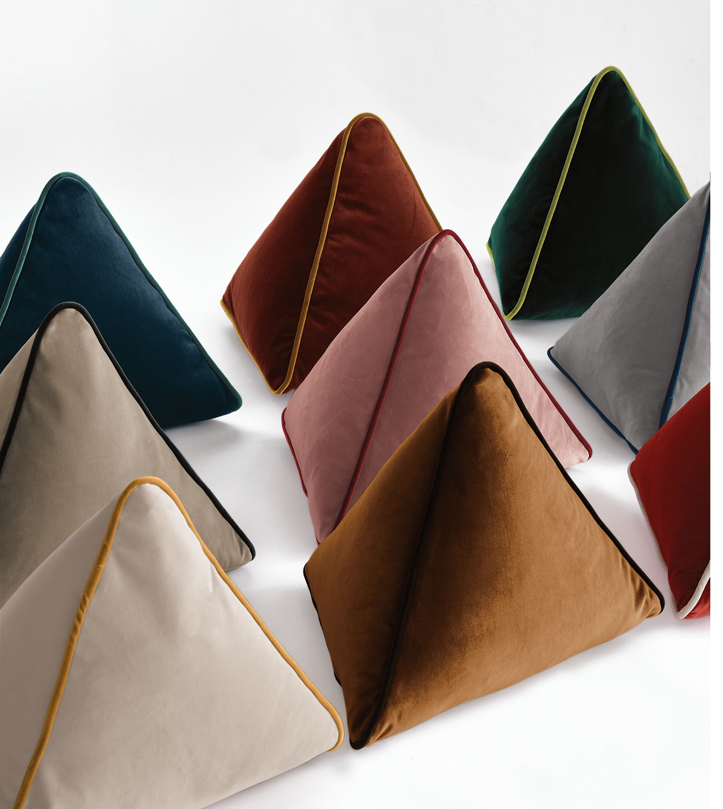 Uma Pyramid Decorative Pillow In Emerald | Eastern Accents