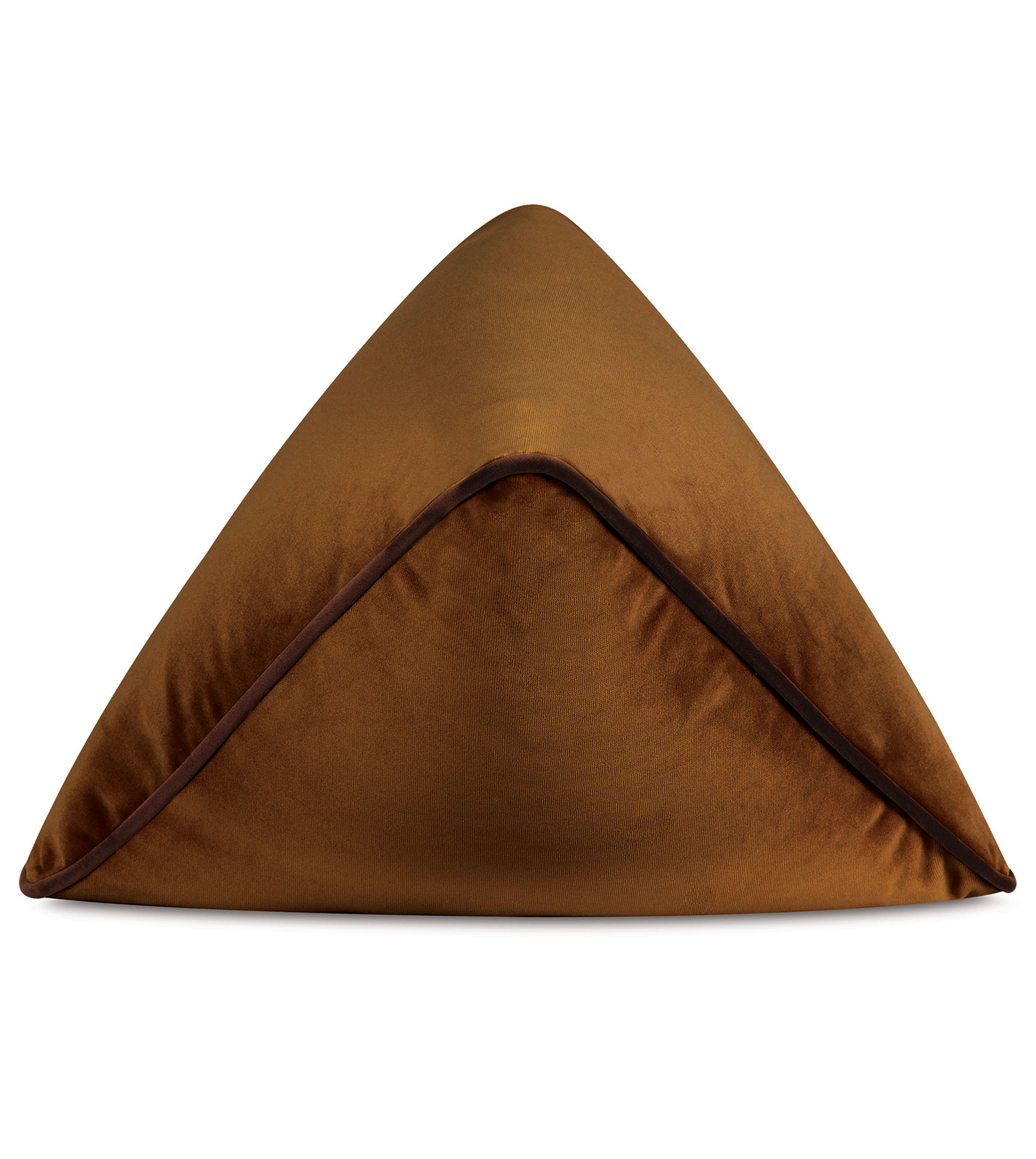 Uma Pyramid Decorative Pillow In Gold | Eastern Accents