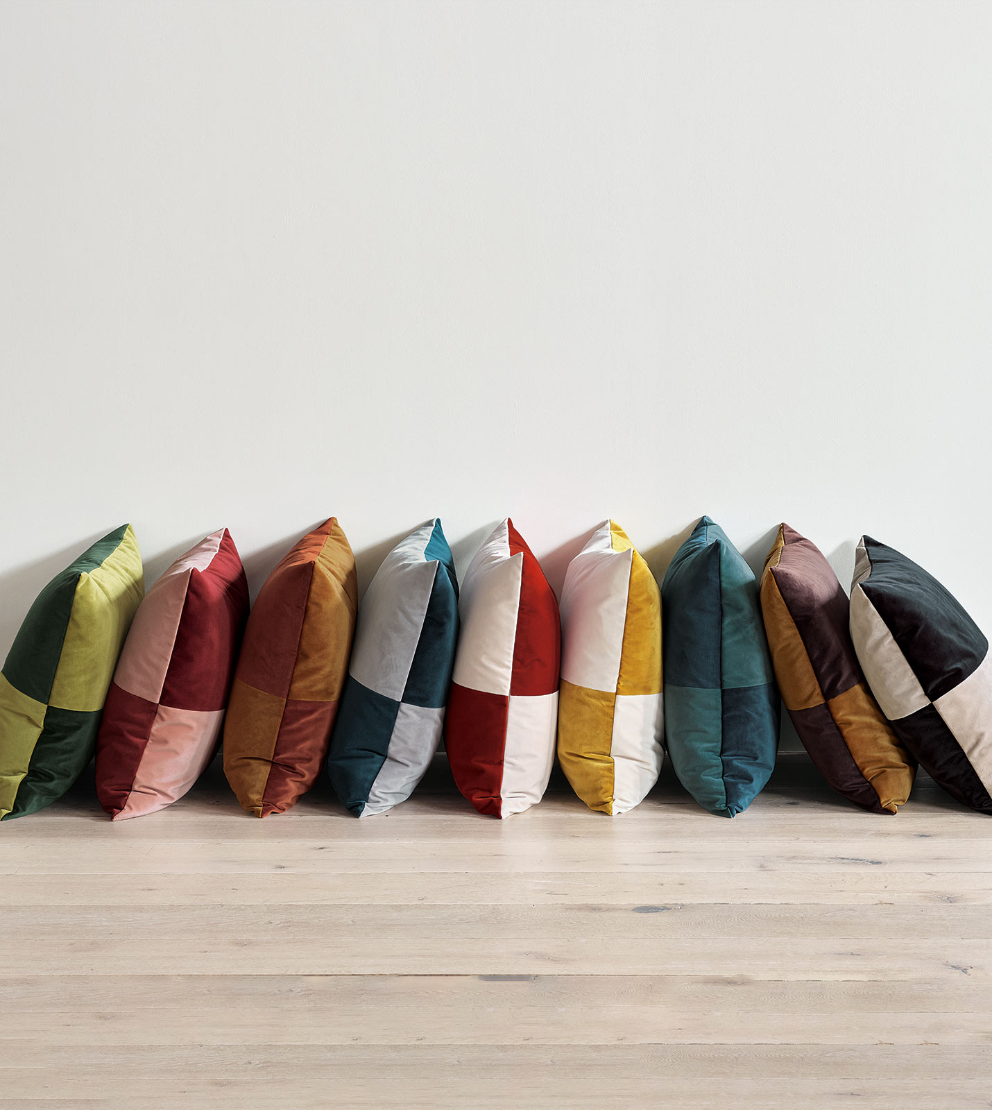 Uma Colorblock Decorative Pillow In Gold | Eastern Accents