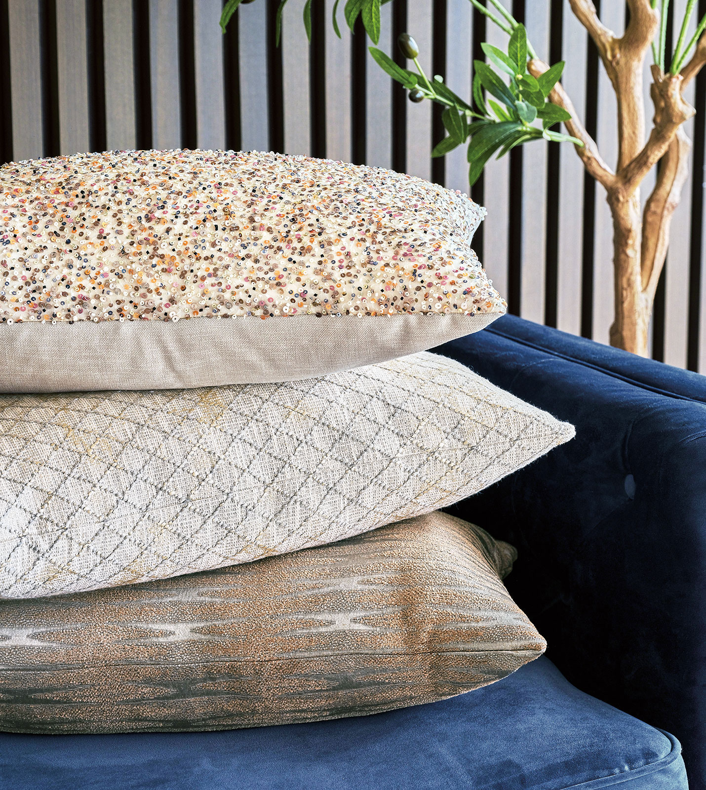 Sanoff Textured Decorative Pillow - 13x22 | Eastern Accents