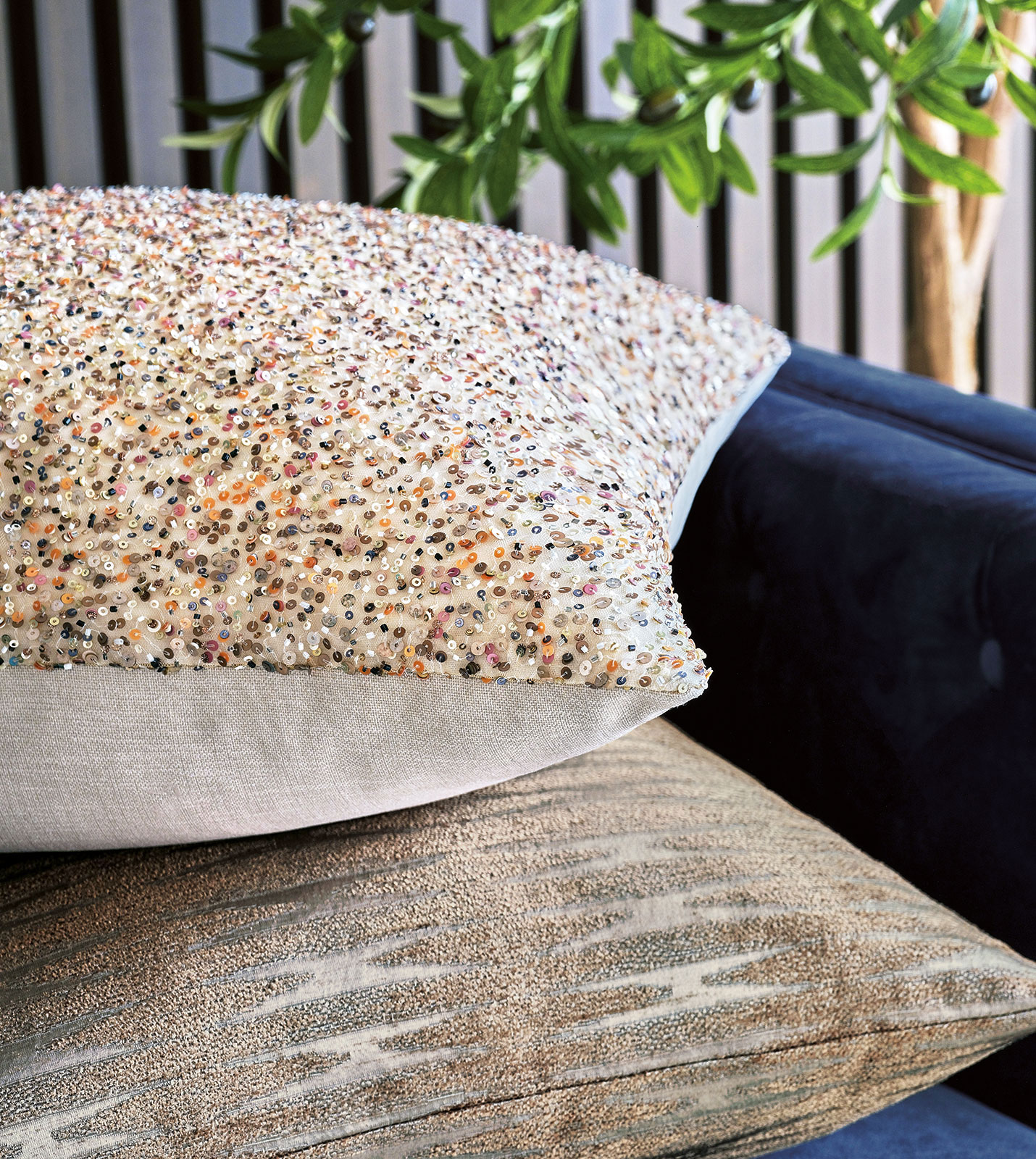 Sanoff Textured Decorative Pillow - 22x22 | Eastern Accents