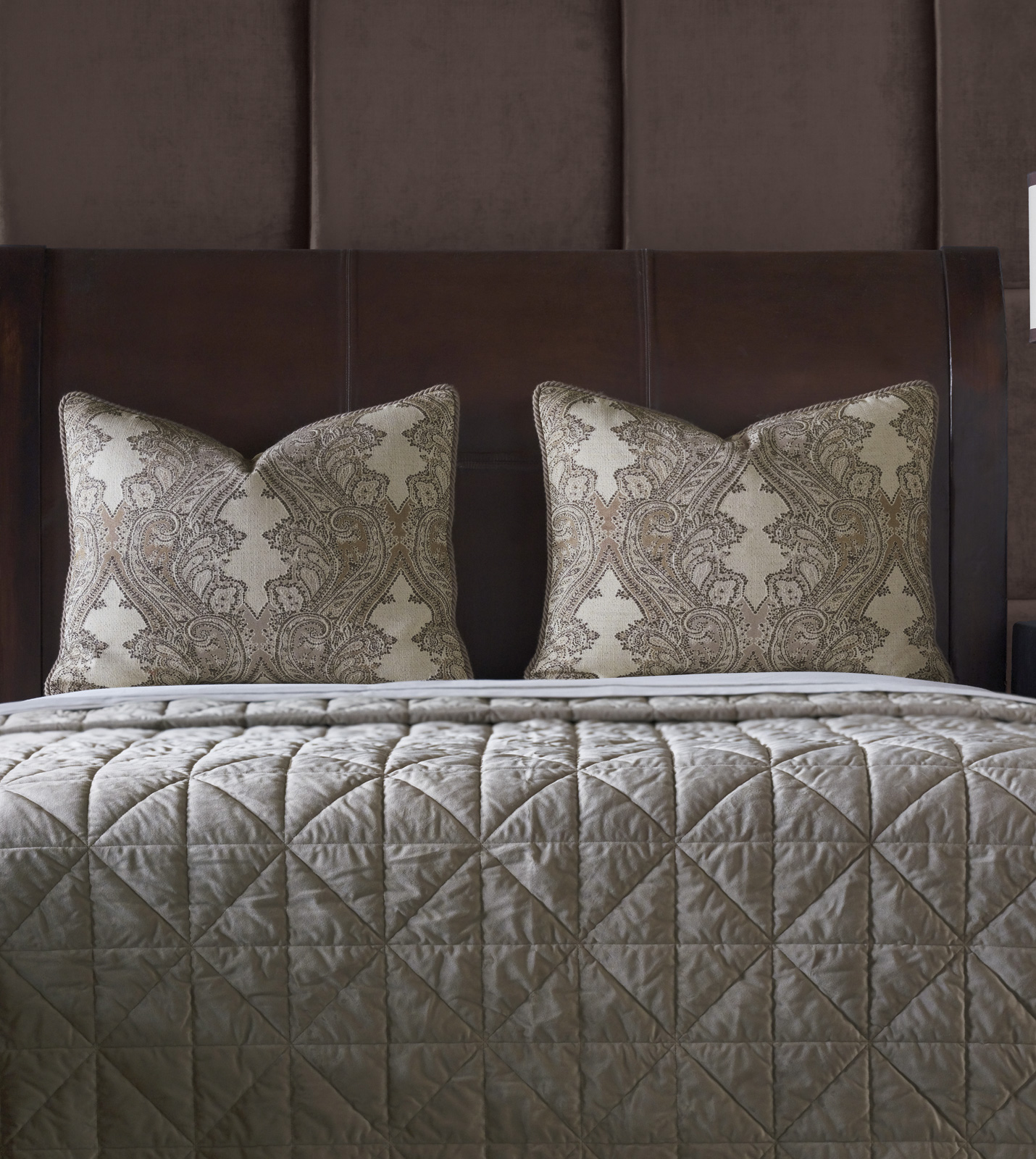 Aiden Damask Standard Sham | Eastern Accents