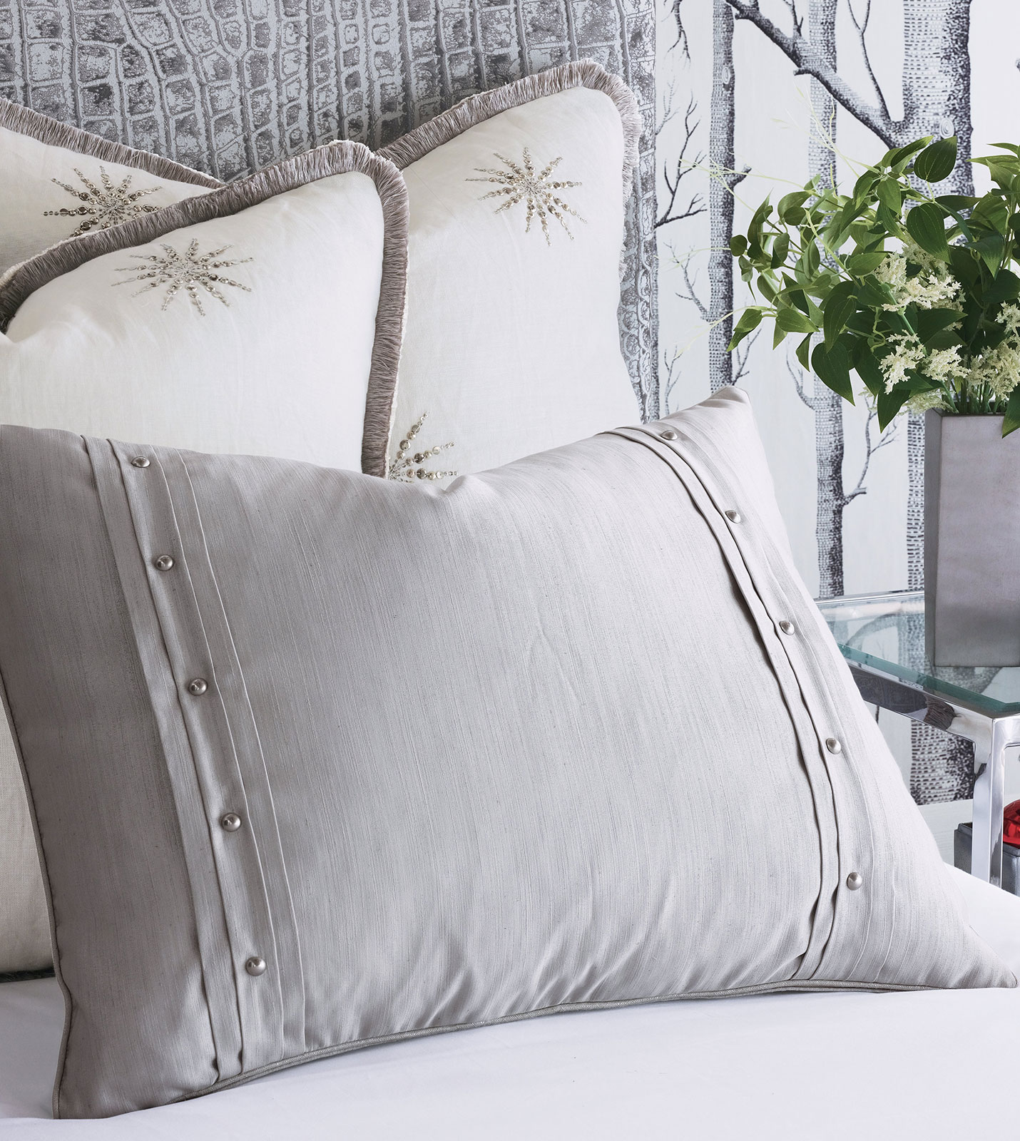 Lucent Silver Standard Sham | Eastern Accents