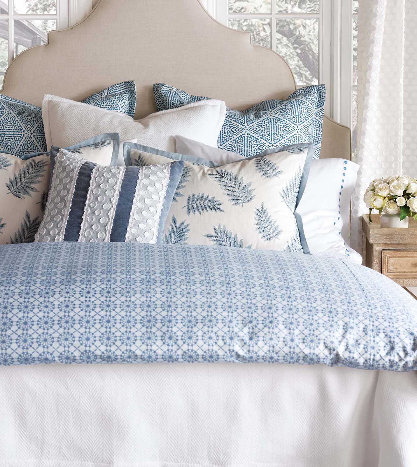 Penelope Embroidered Standard Sham | Eastern Accents