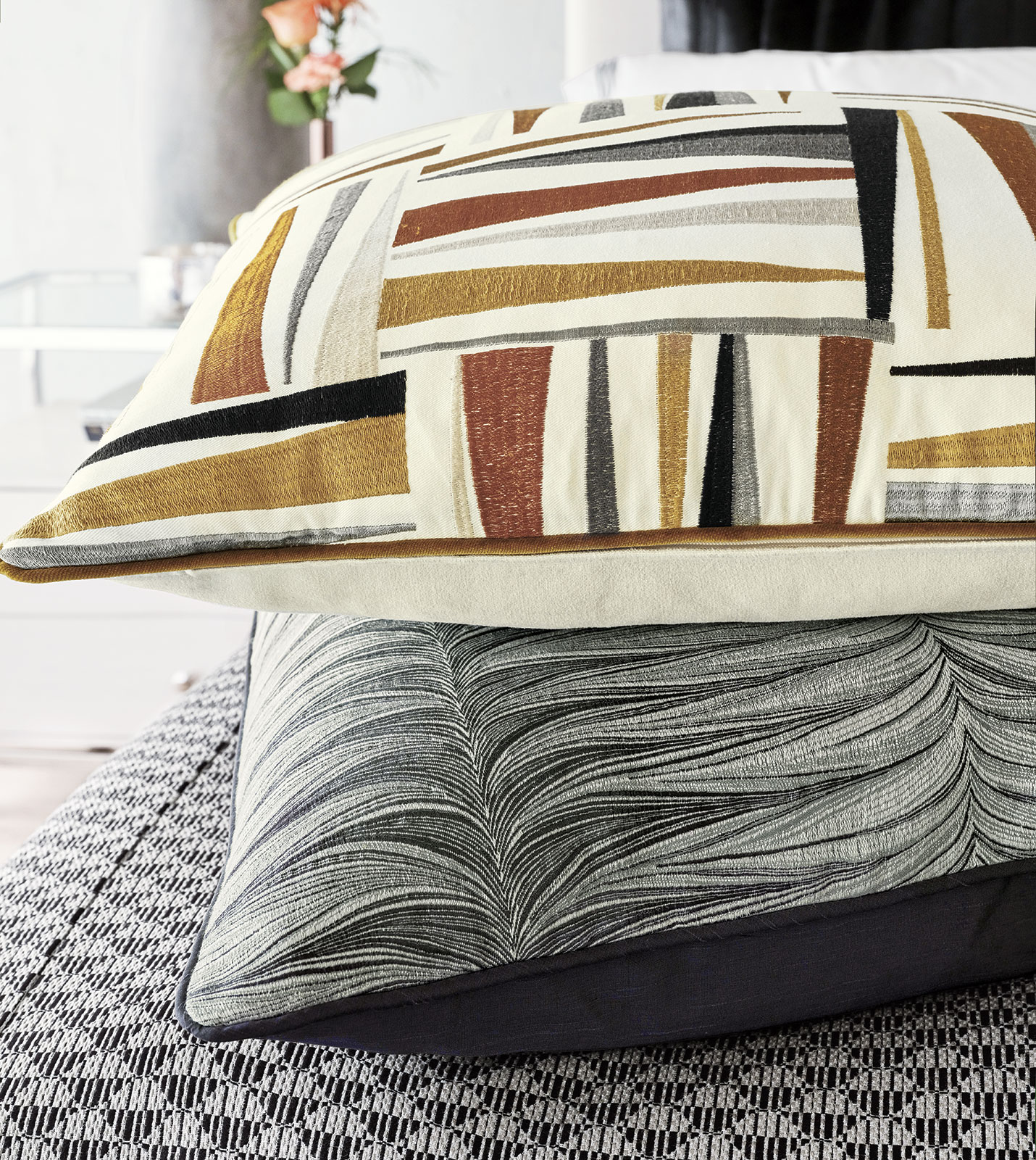 Medara Embroidered Standard Sham | Eastern Accents