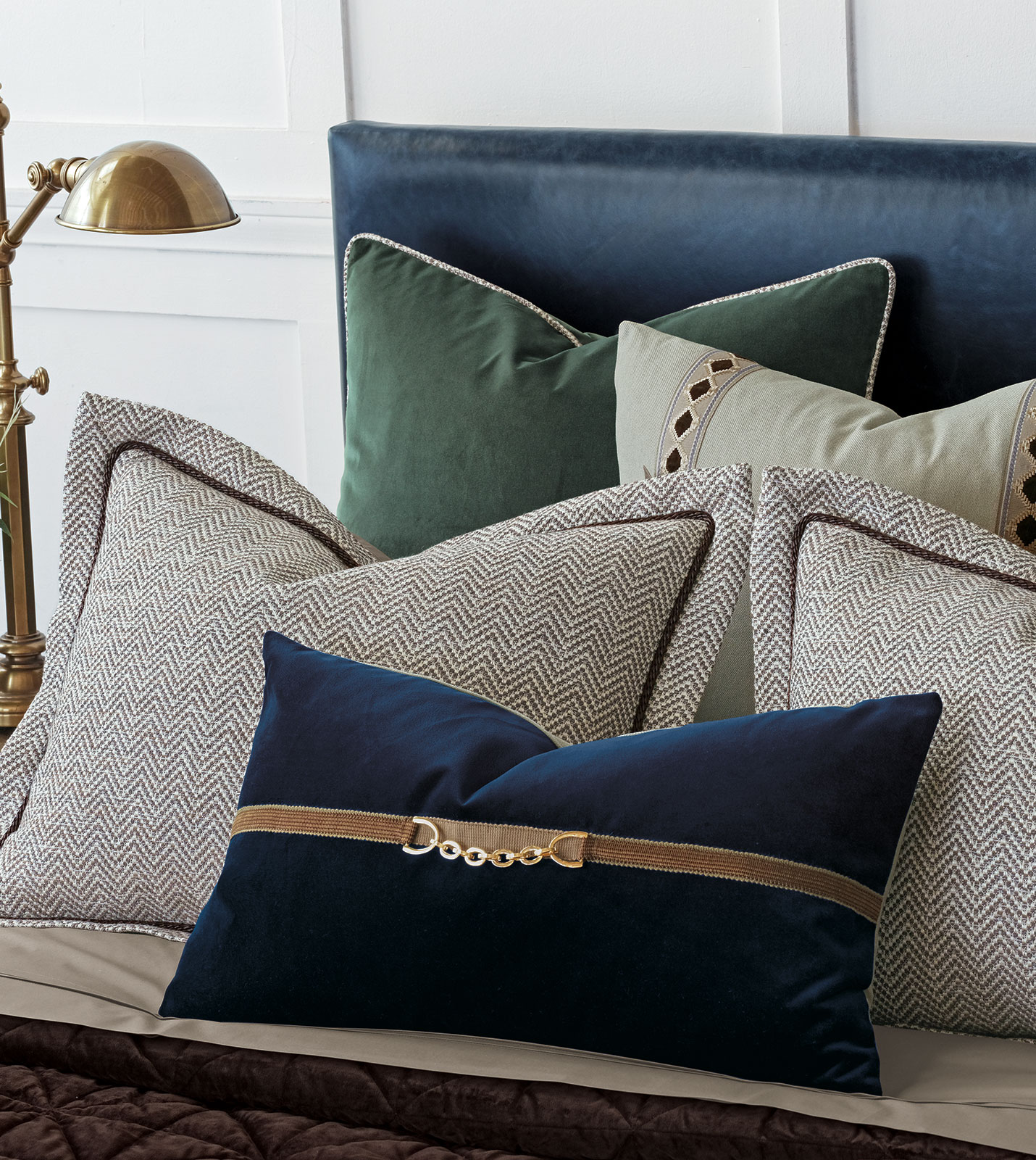 Steeplechaser Textured Standard Sham | Eastern Accents