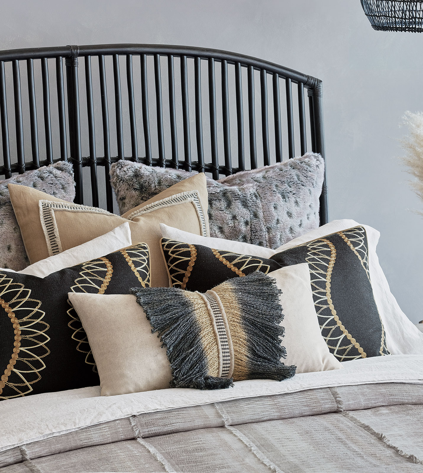 Midori Embroidered Standard Sham | Eastern Accents