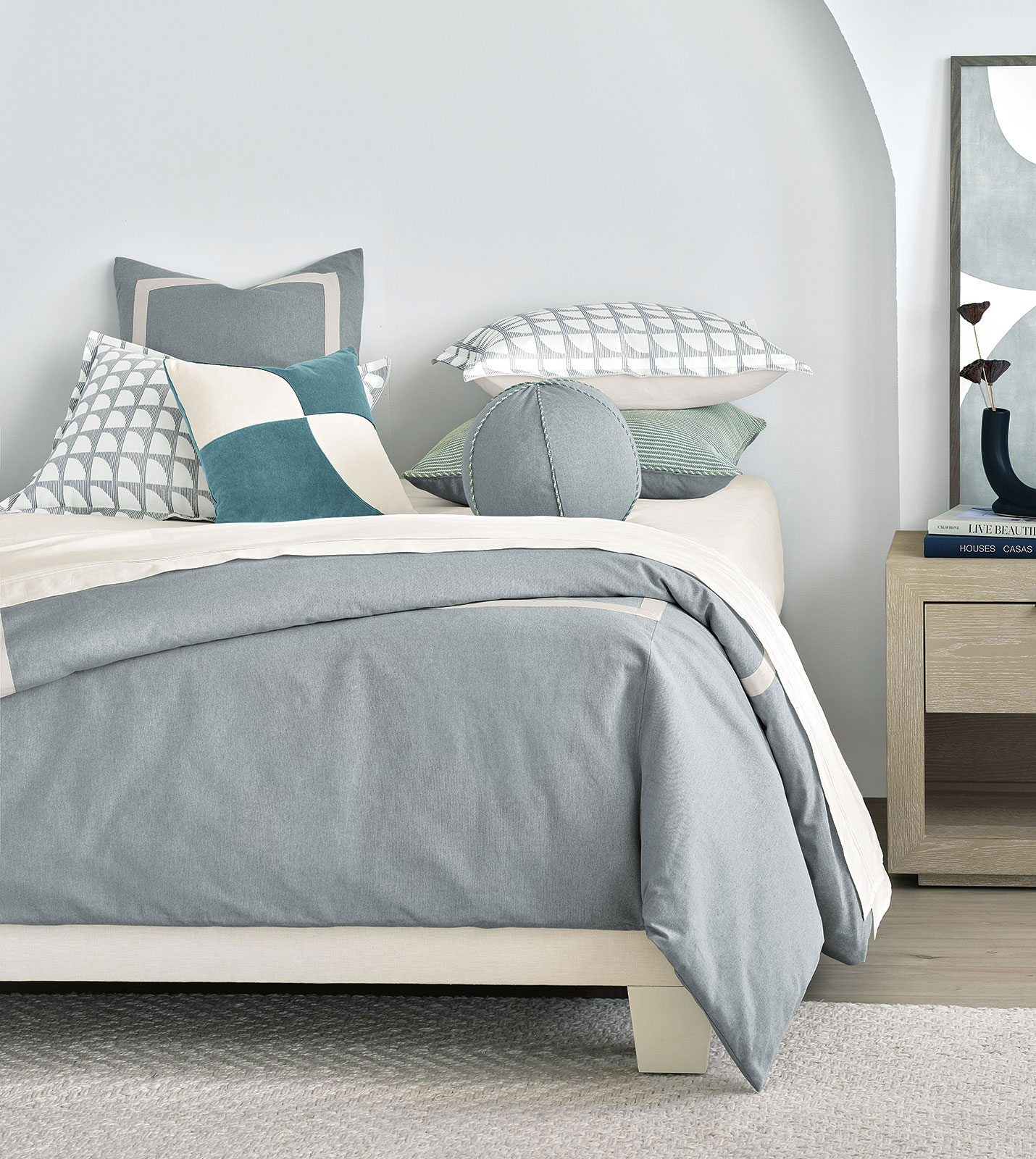 Simon Geometric Standard Sham | Eastern Accents