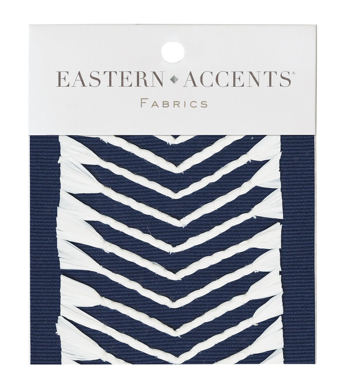 Gulf Indigo Border Trim Sample | Eastern Accents
