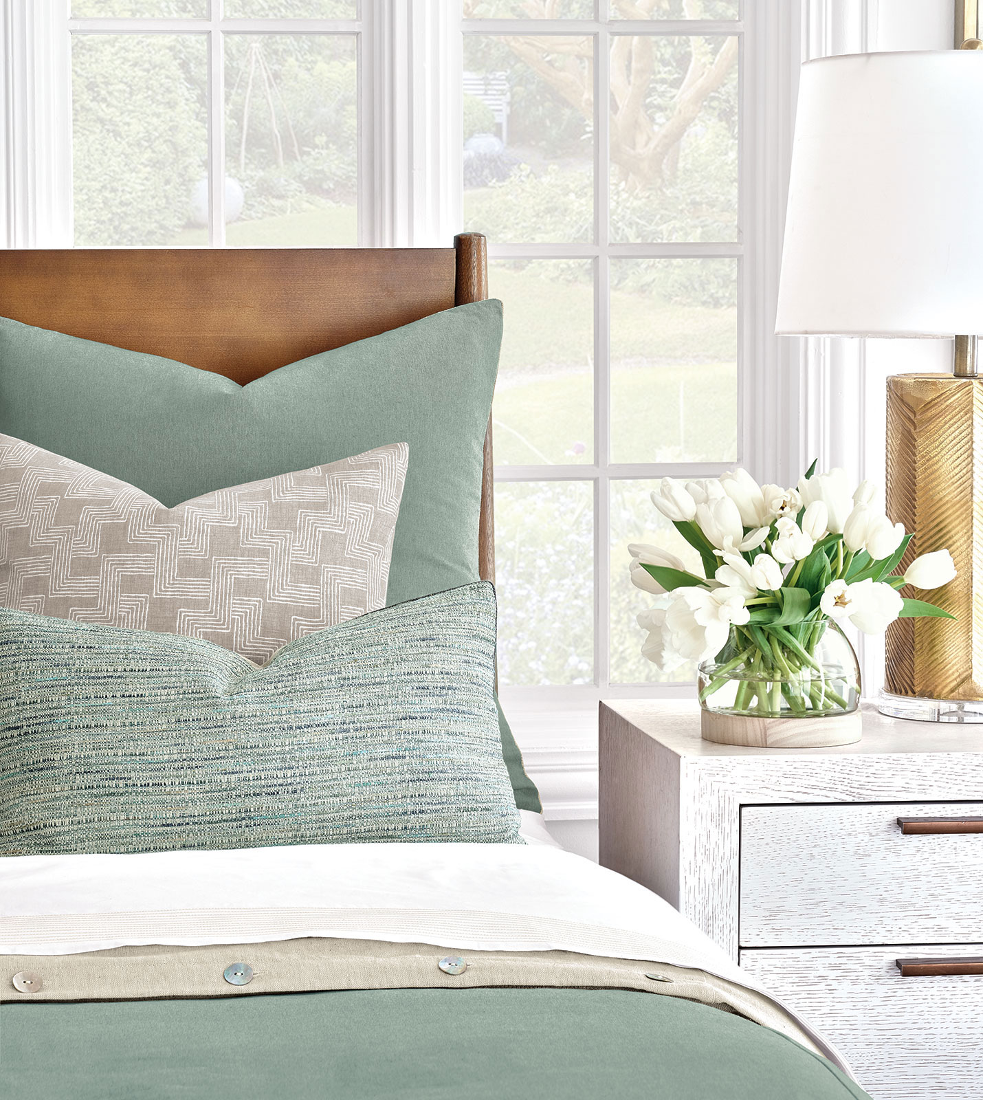 Benson Textured Decorative Pillow - 13x22 | Eastern Accents