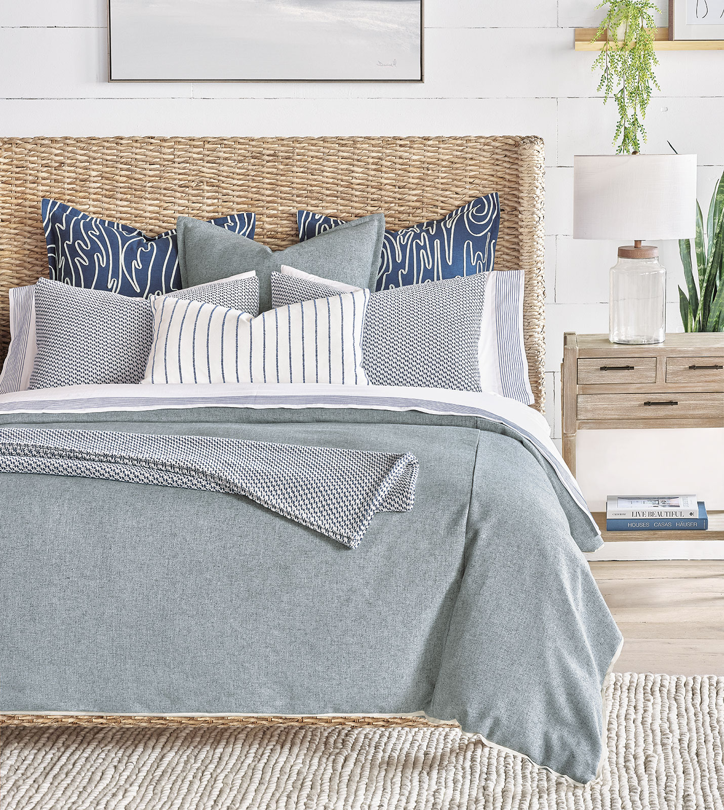 Bay Point Solid Duvet Cover | Eastern Accents