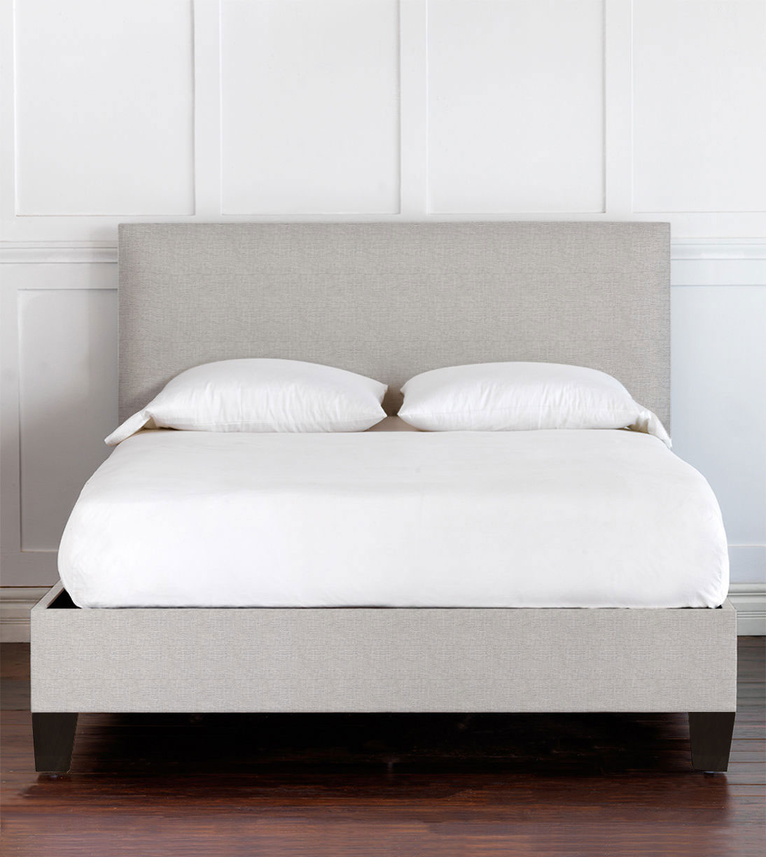 Malleo Upholstered Bed In Draper Slate | Eastern Accents