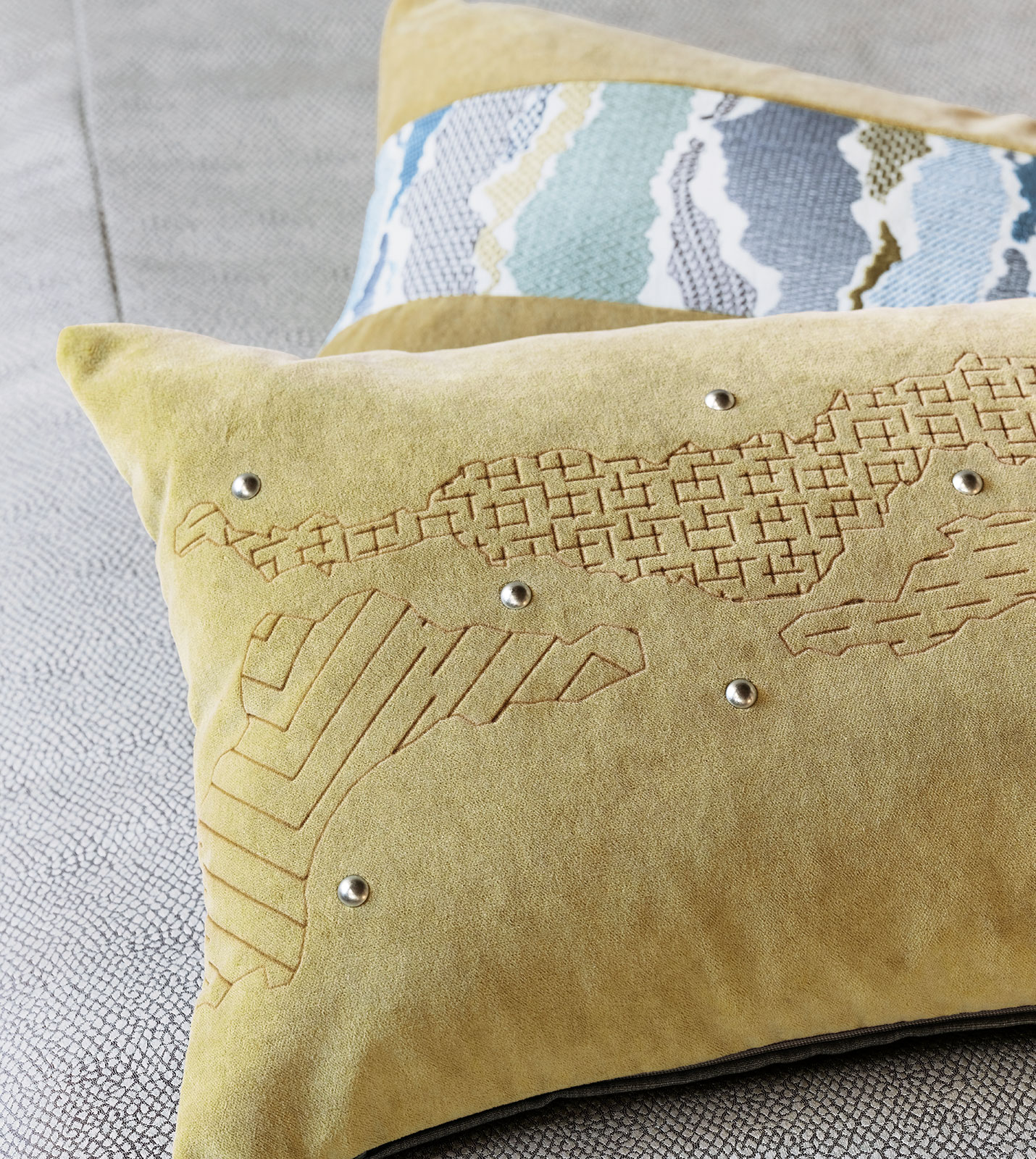 Zephyr Engraved Decorative Pillow - 15x26 | Eastern Accents