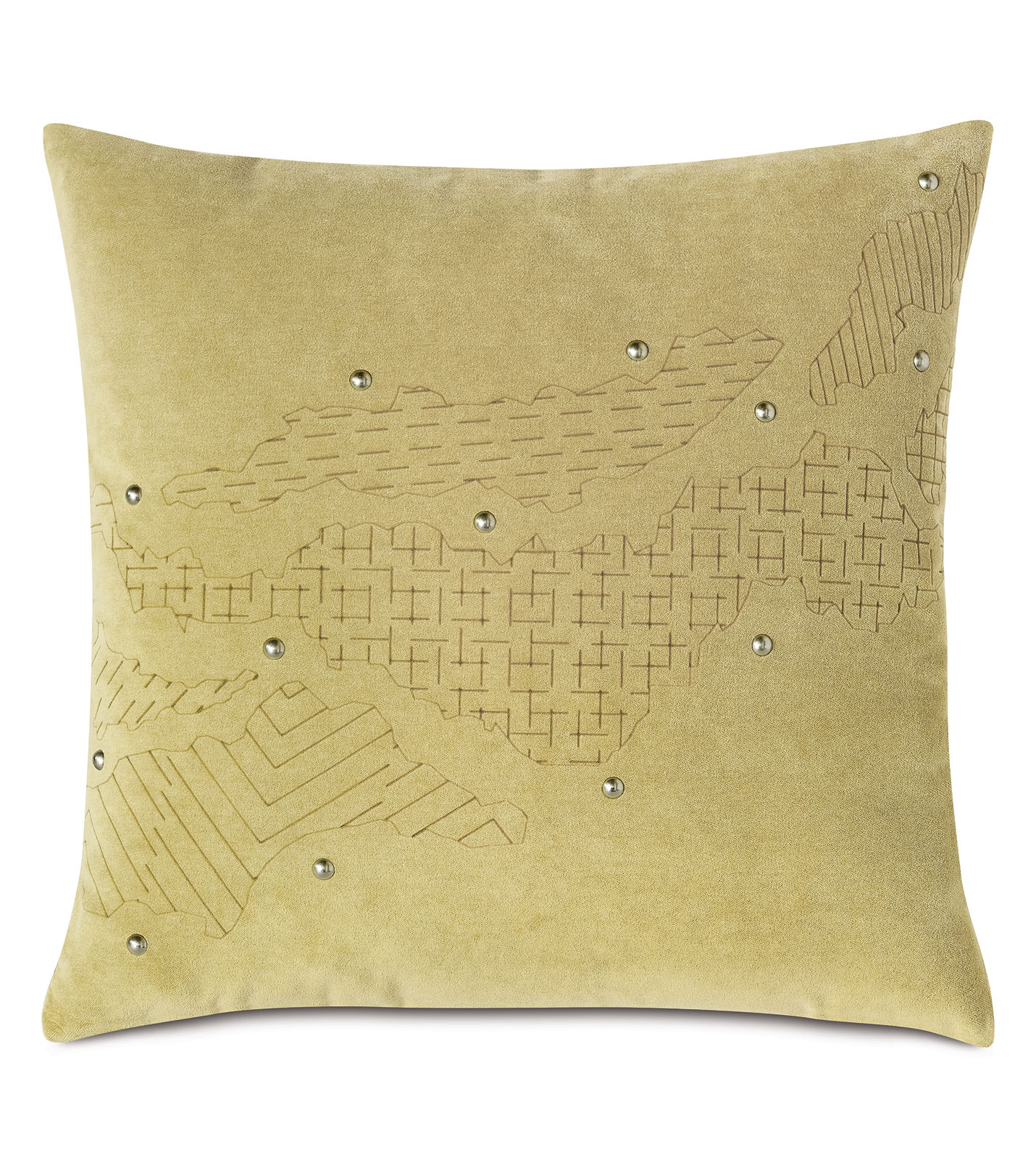 Zephyr Engraved Decorative Pillow - 20x20 | Eastern Accents