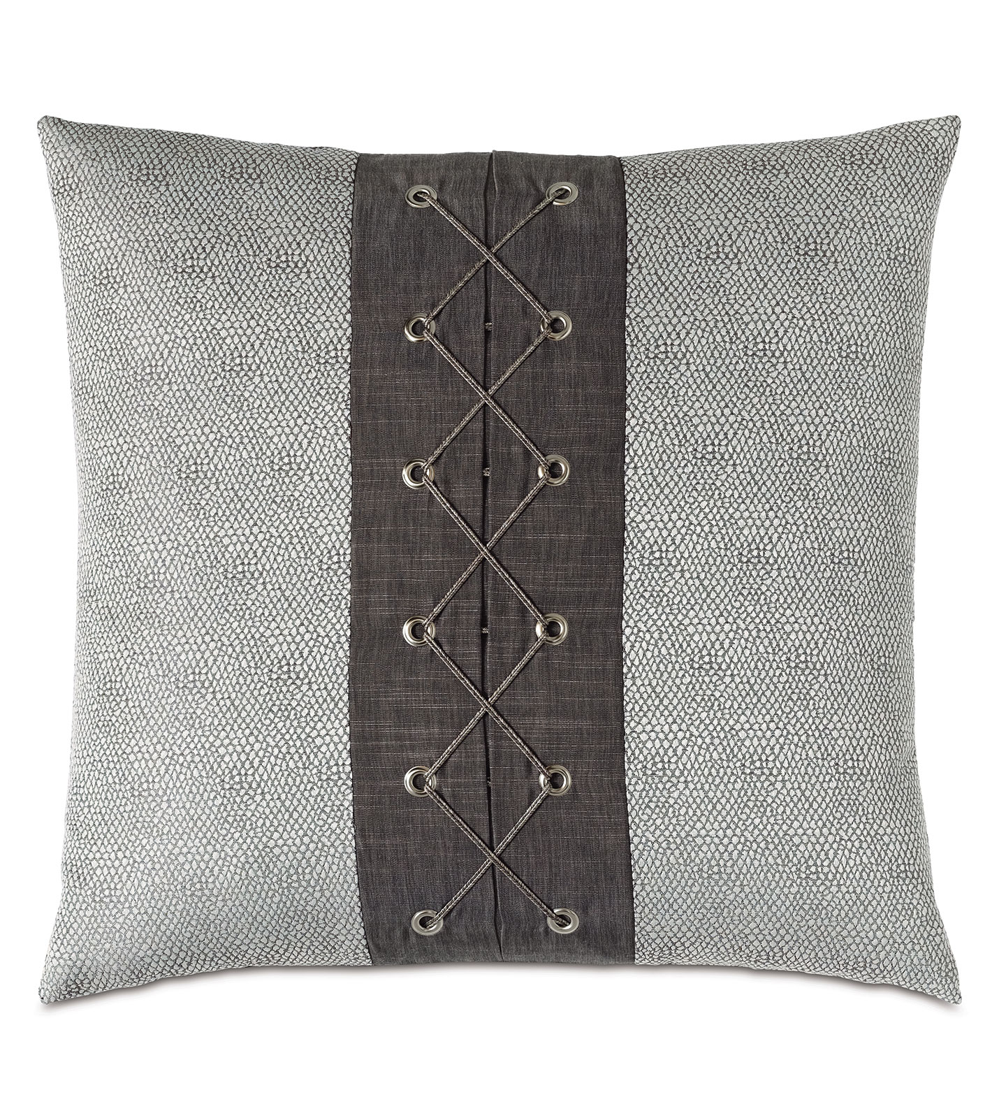 Zephyr Woven Trim Decorative Pillow | Eastern Accents