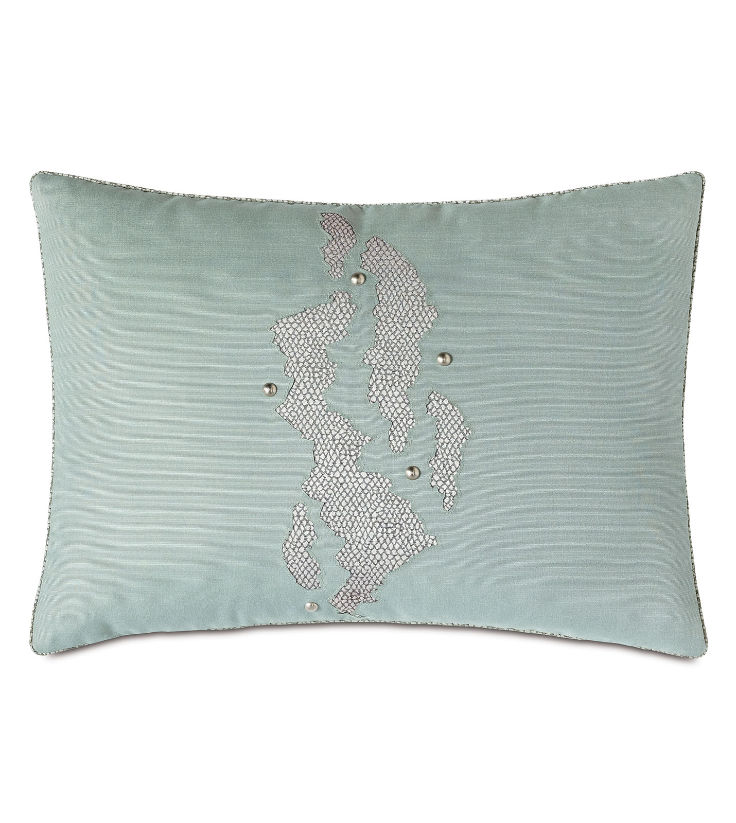 Zephyr Nailhead Decorative Pillow | Eastern Accents