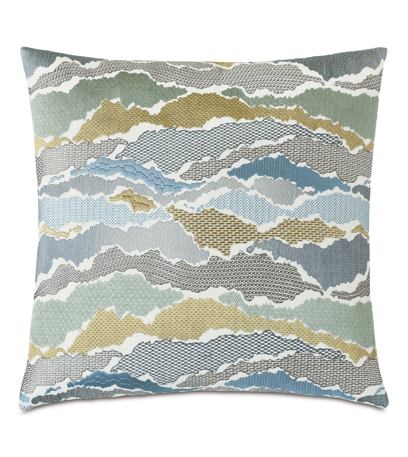 Zephyr Embroidered Decorative Pillow - 20x20 | Eastern Accents